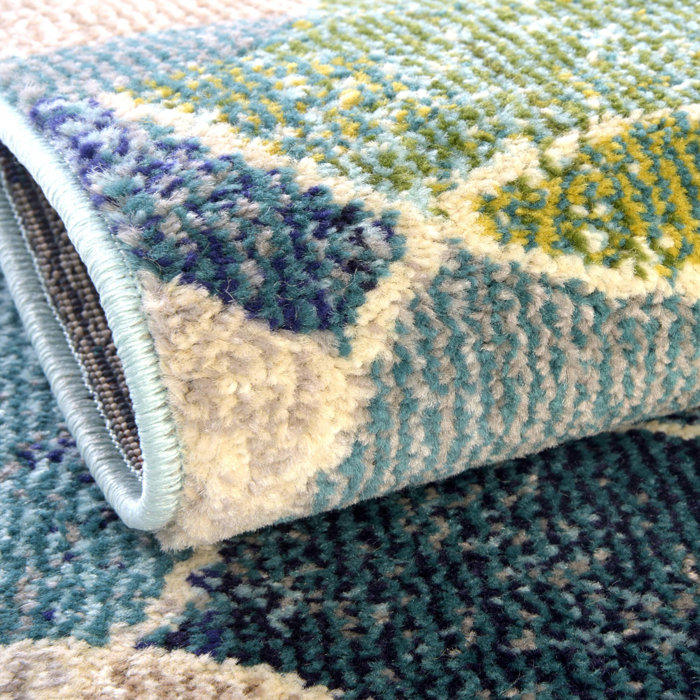 Wade Logan® Dews Performance Navy Blue Rug & Reviews | Wayfair