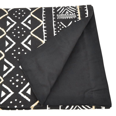 Union Rustic Gillispie Rectangular Geometric Cotton Table Runner ...