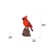 Hi-Line Gift Ltd. Motion Activated Singing Cardinal Standing on Stump ...