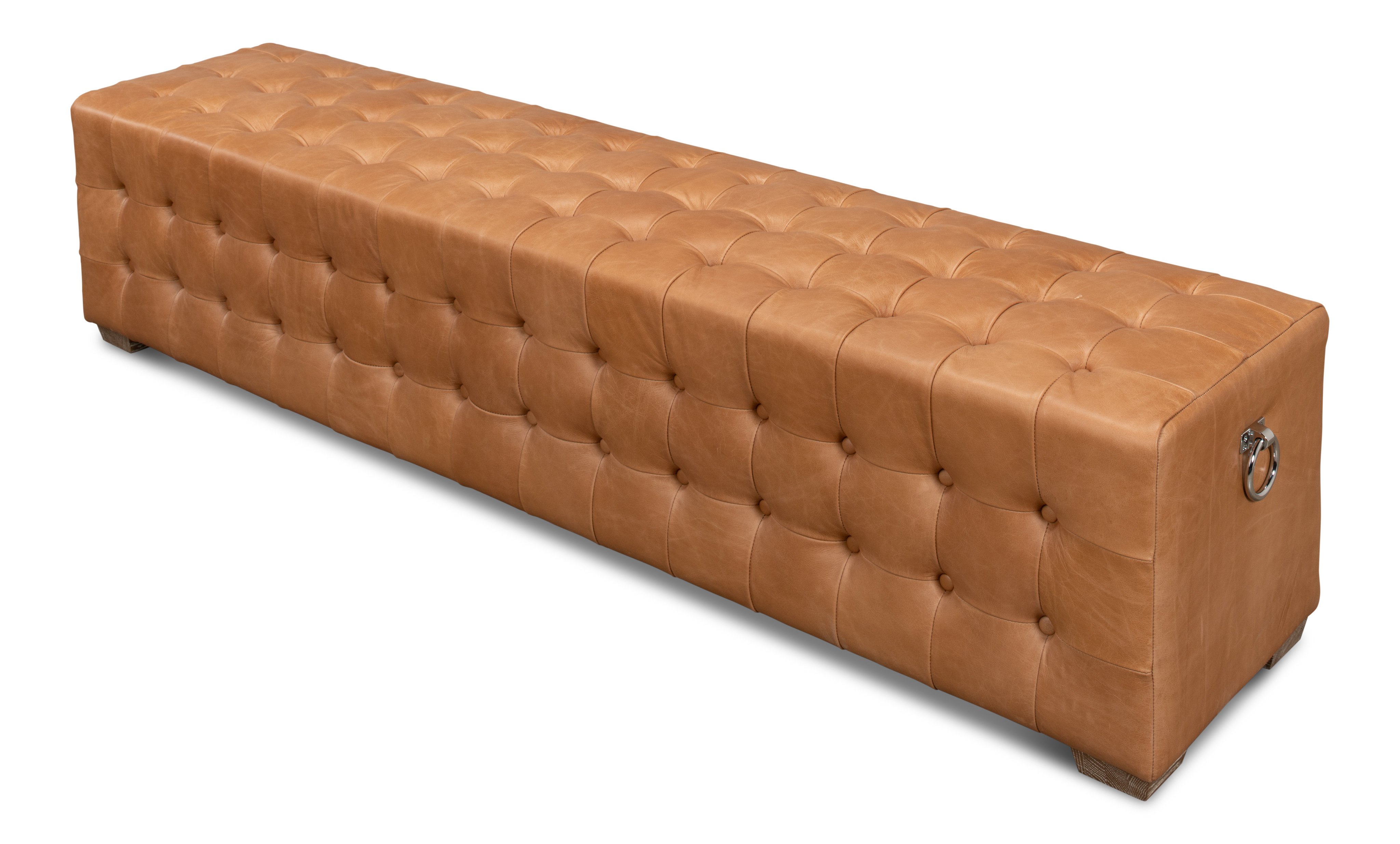 Sarreid Ltd Beam Leather Bench | Perigold