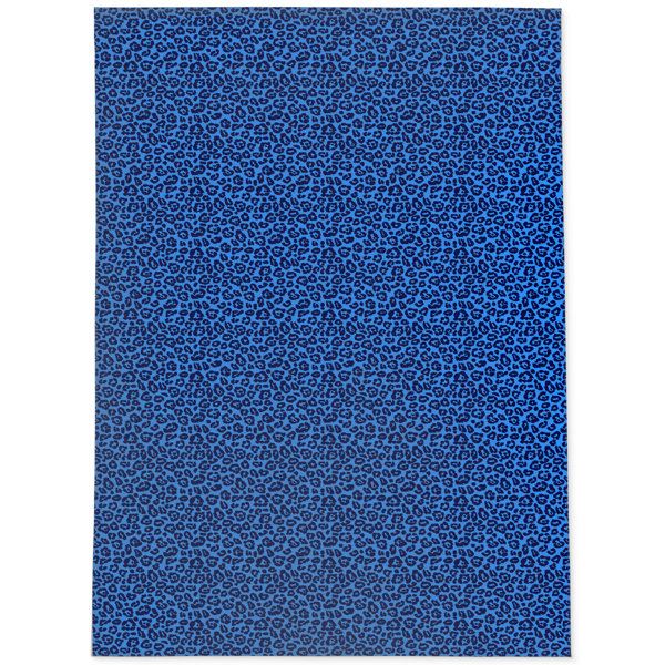 Everly Quinn Machine Woven / Power Loomed Performance Blue Rug | Wayfair