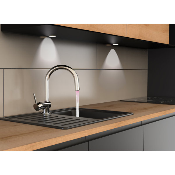 SCHÜTTE Stella Single Lever Kitchen Faucet with Led Lights | Wayfair.co.uk