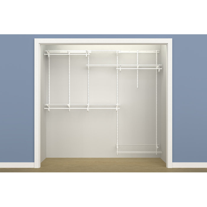 ClosetMaid ShelfTrack 60" W - 96" W Closet System Starter Kit & Reviews ...