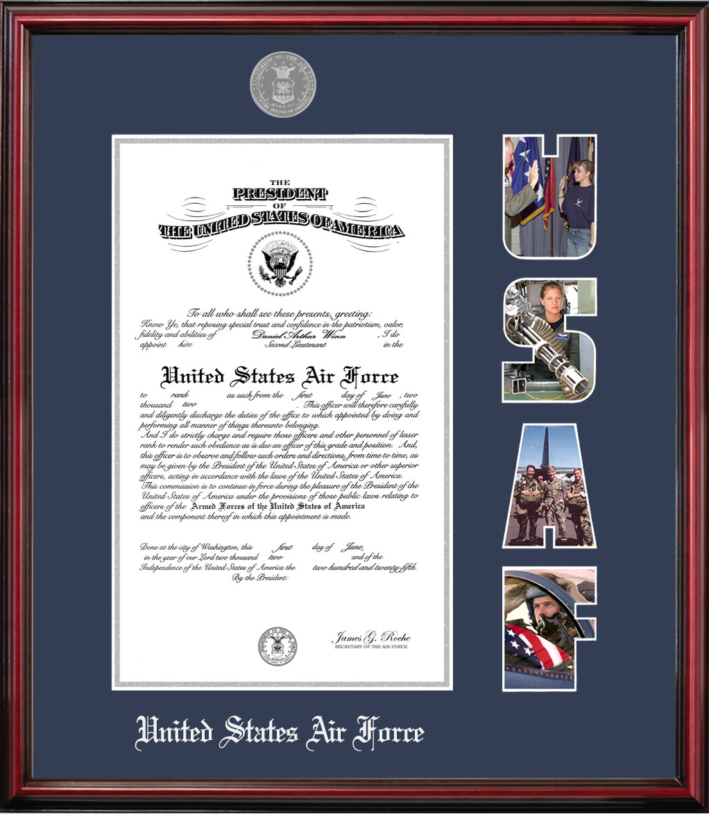 PATF Air Force Certificate Petite Picture Frame | Wayfair