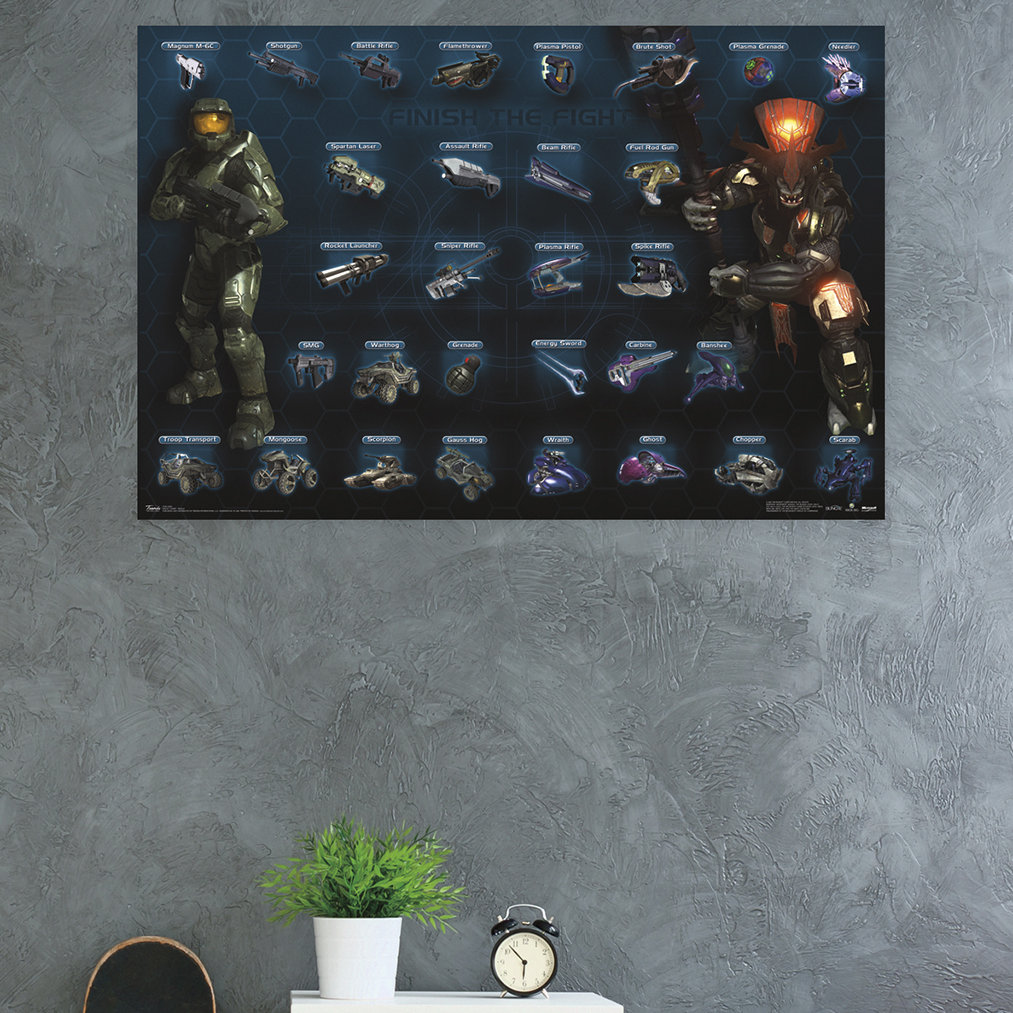Trends International Halo 3 - Chart - Whole Paper Print | Wayfair