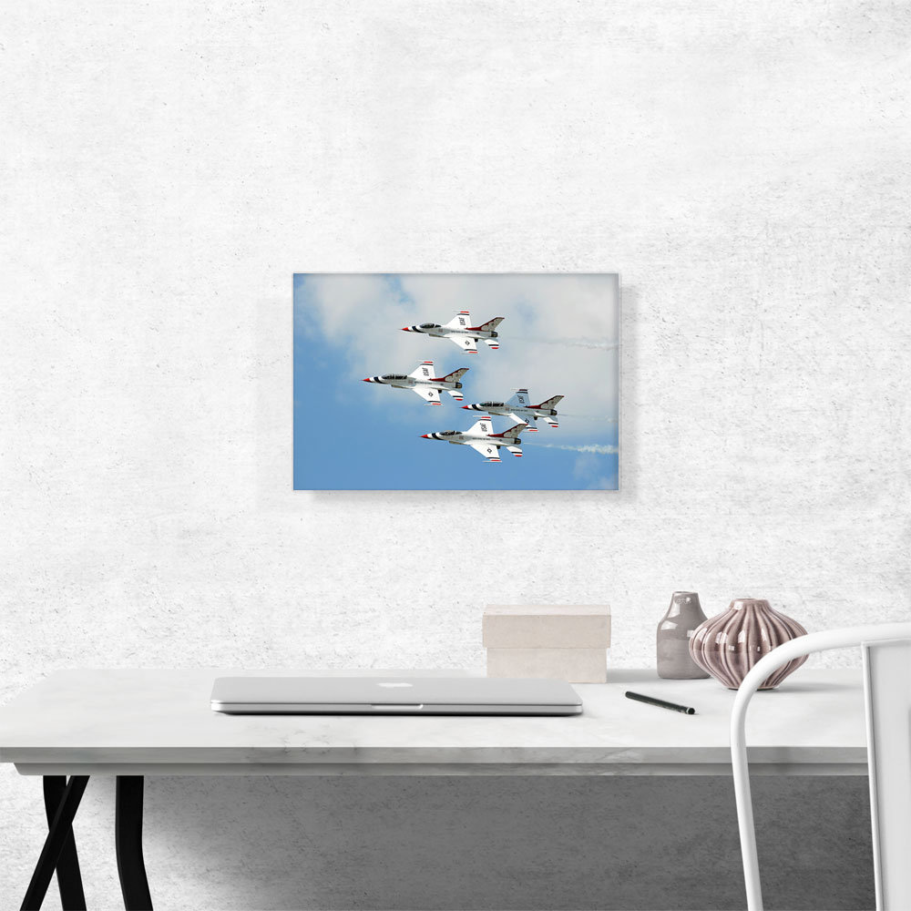 ARTCANVAS Fighter Jet Plane Aircrafts Flying Formation - Wrapped Canvas ...