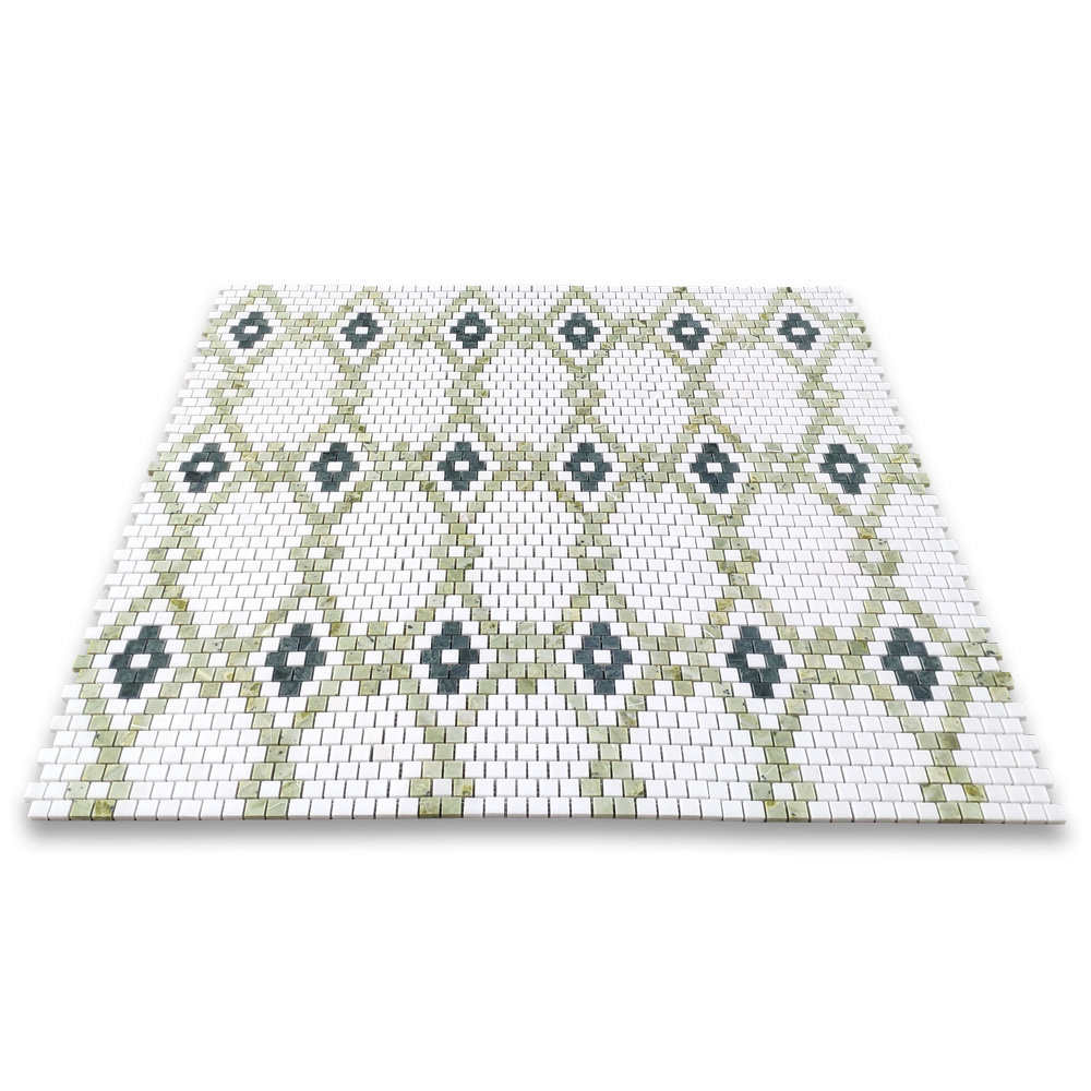 Marble Online 10" x 10" Marble Mosaic Wall & Floor Tile | Perigold
