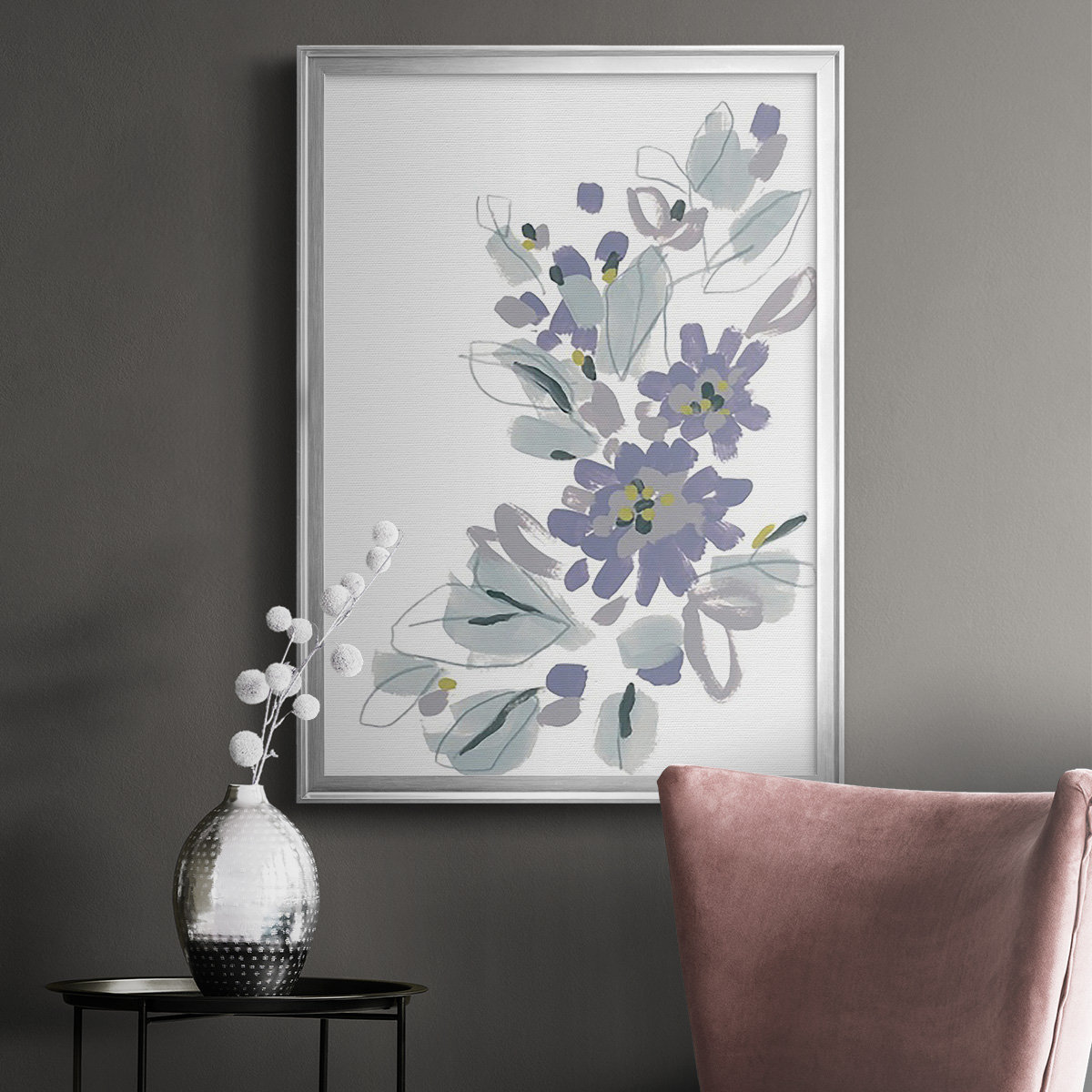 Red Barrel Studio® Periwinkle Patch II On Paper Print | Wayfair