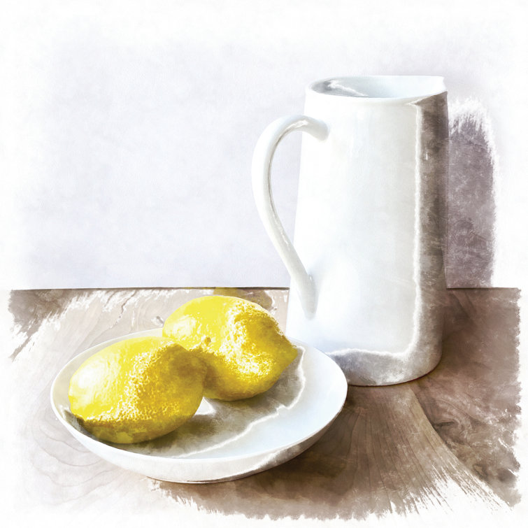 ClassicLiving Lemon Pitcher - Wrapped Canvas Painting | Wayfair.co.uk