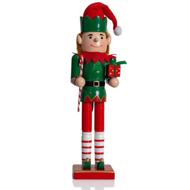 The Holiday Aisle® Candy Cane Pull Puppet Nutcracker HangingFigurine ...