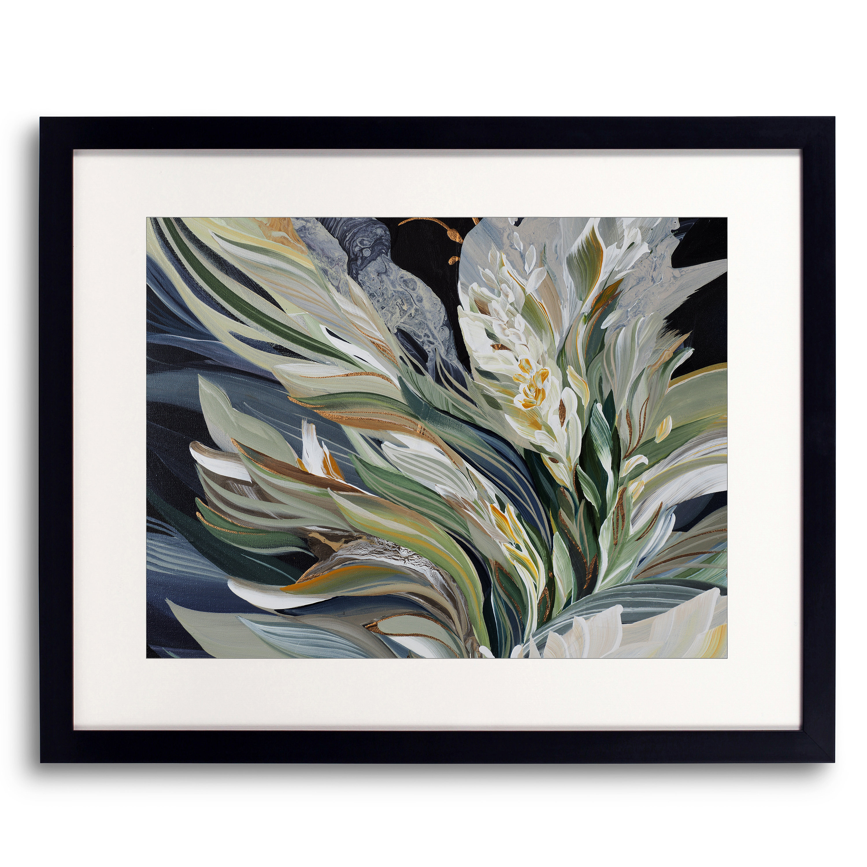Made & Curated Novi Lim Magnolia Champaca Framed by Novi Lim Painting ...