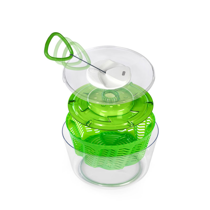 Zyliss Easy Spin 2 AquaVent Large Salad Spinner with Pull Cord ...