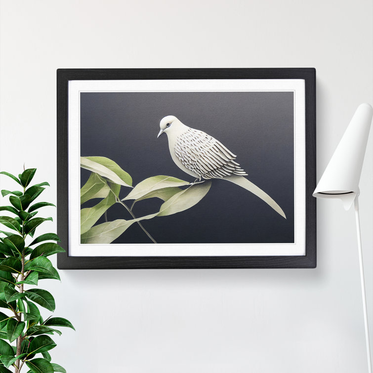 17 Stories Classic Dove Bird - Picture Frame Graphic Art | Wayfair.co.uk