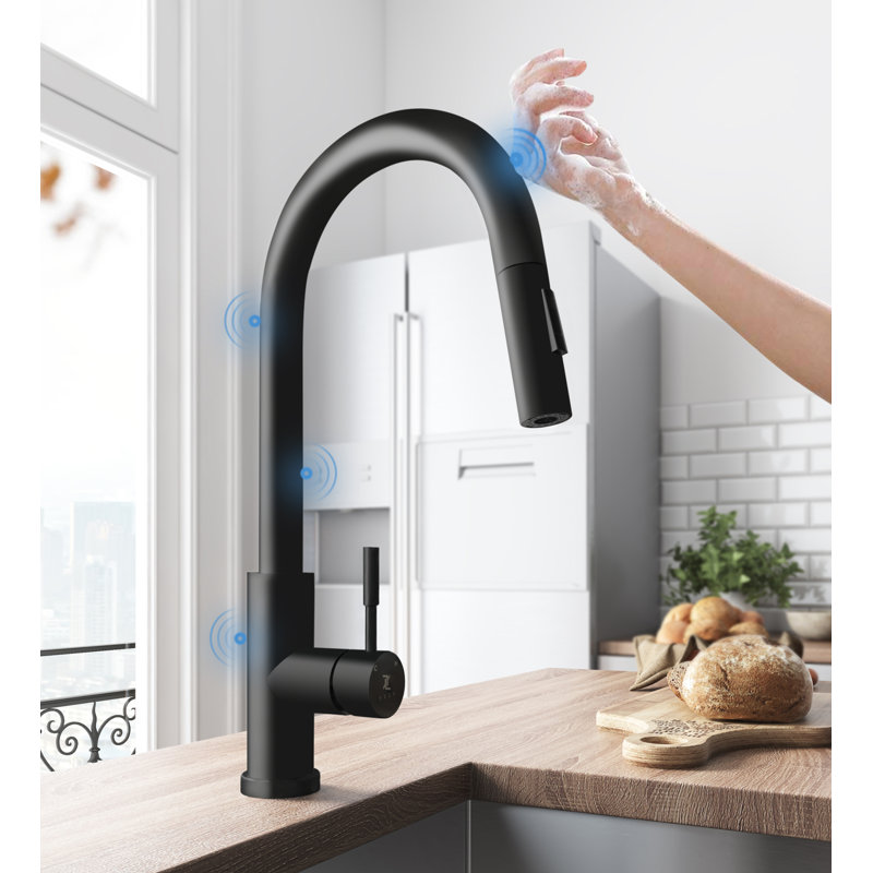 YZZY Pull Down Touch Kitchen Faucet & Reviews | Wayfair
