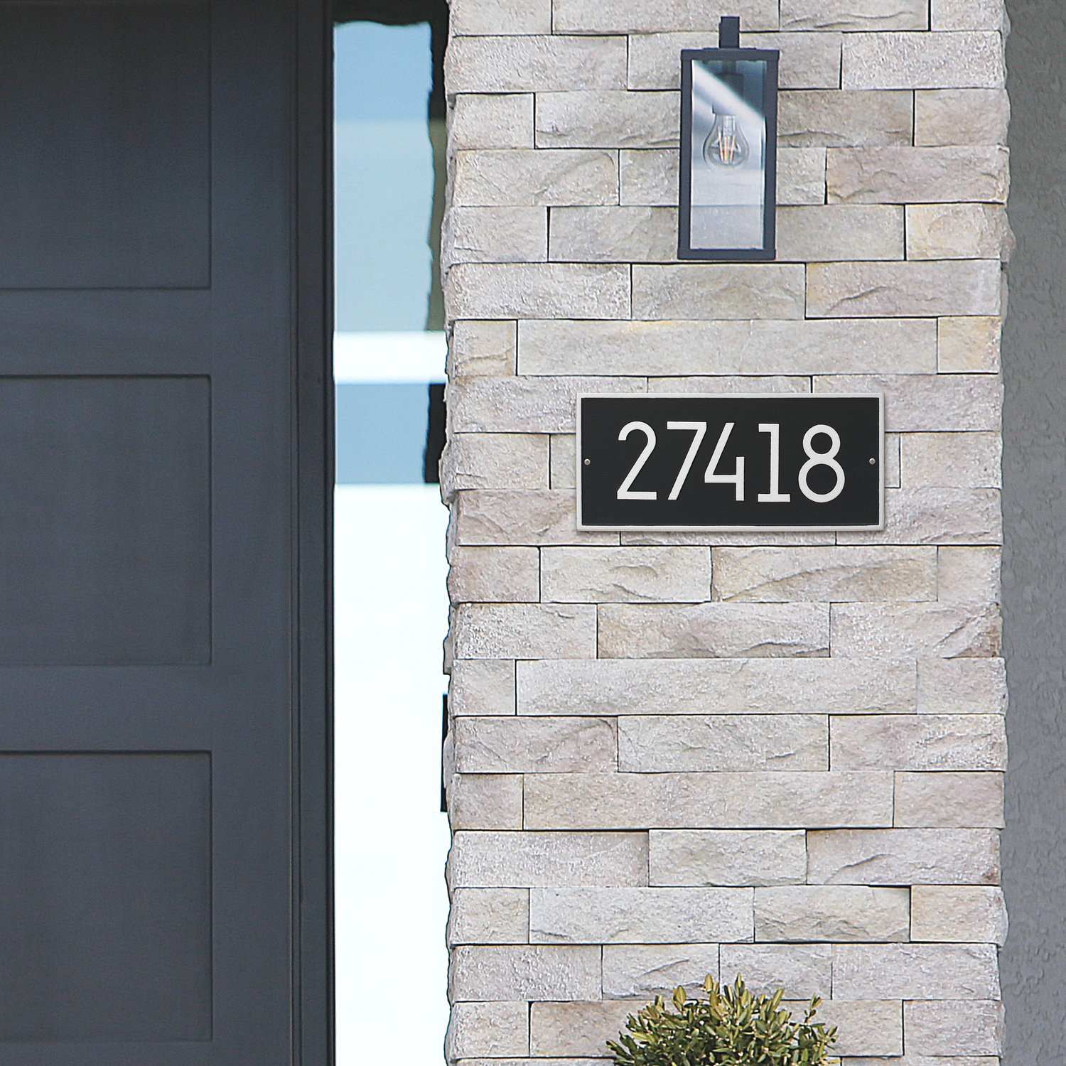 Whitehall Products Hartford Modern Personalized 1-Line Wall Address ...