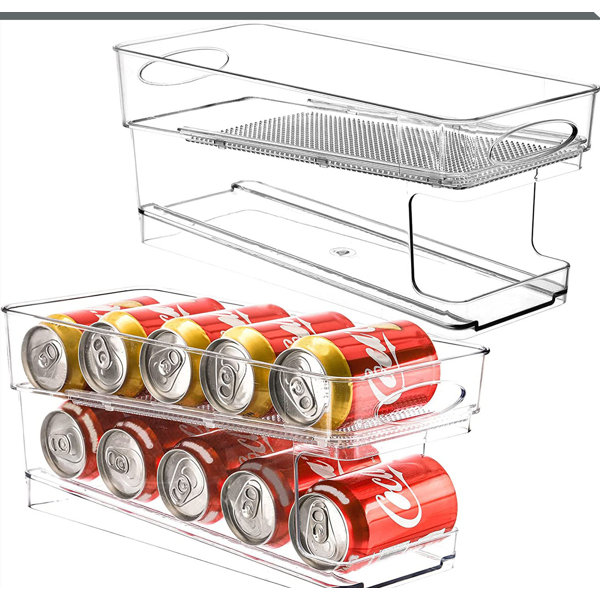 Prep & Savour 2 Pack Soda Can Dispenser, 2-Layer Automatic Dispensing ...