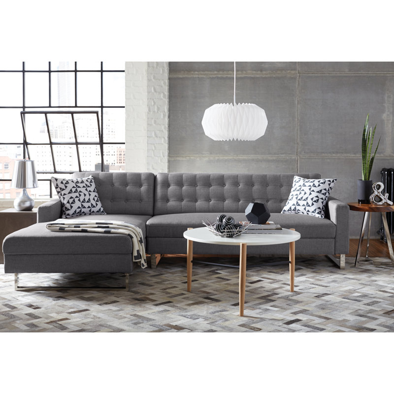 AllModern Marsha Handmade Cowhide Leather Ash Rug & Reviews | Wayfair