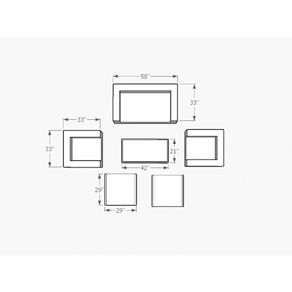Latitude Run® Sorrento Polyethylene (PE) Wicker 6 - Person Seating ...