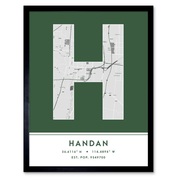 Wee Blue Coo Handan City Map Handan Green by Wee Blue Coo - Picture ...