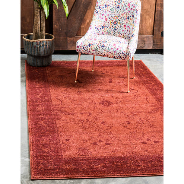 Bungalow Rose Godina Performance Violet Rug & Reviews | Wayfair