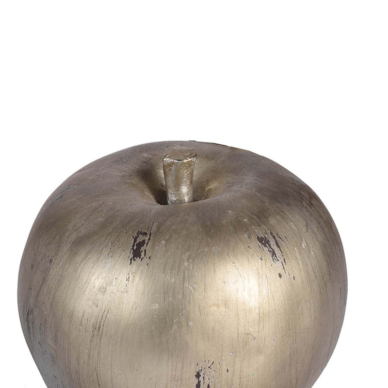 August Grove® Antique Silver Apple Sculpture & Reviews | Wayfair