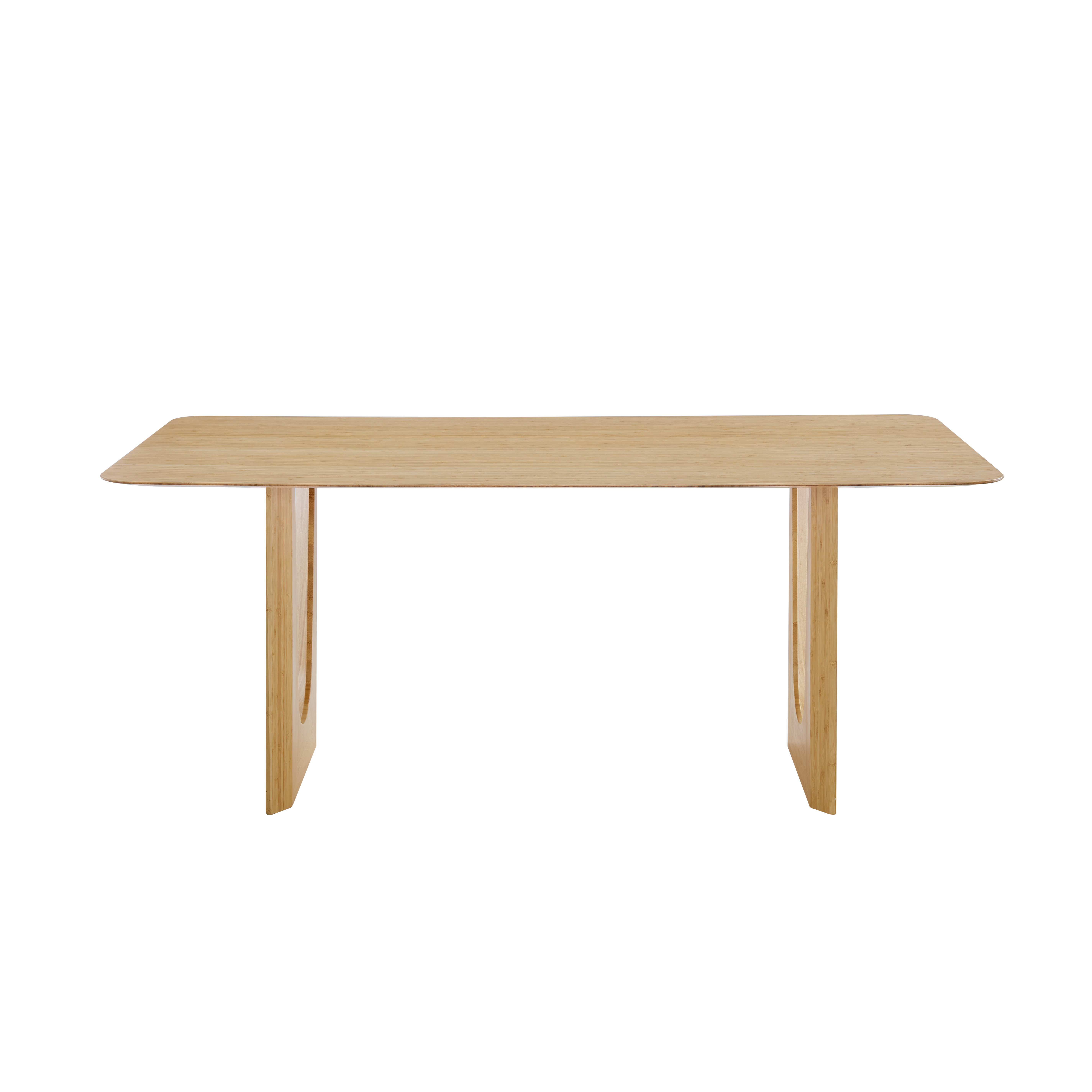 AllModern Ella 72'' Bamboo Solid Wood Dining Table | Wayfair