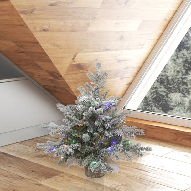 The Holiday Aisle® Frosted Sable Pine Artificial Christmas Tabletop ...