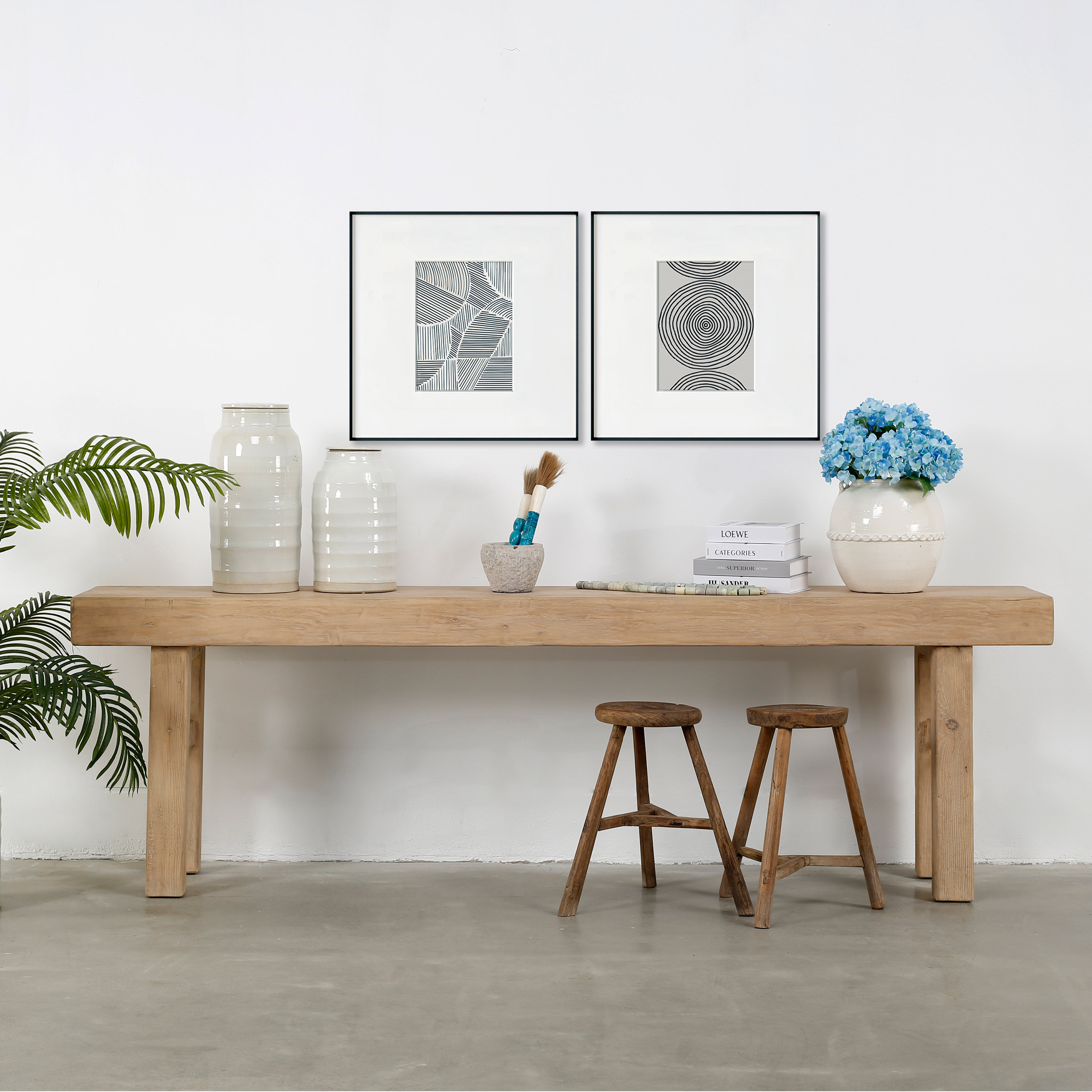 Lily's Living Capri 100'' Solid Wood Console Table | Wayfair