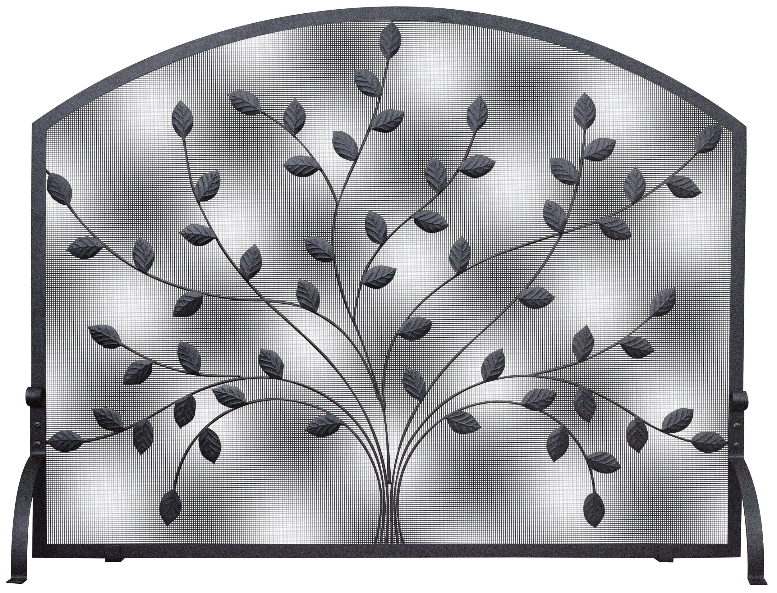 Charlton Home® Norvel Single Panel Steel Fireplace Screen & Reviews ...