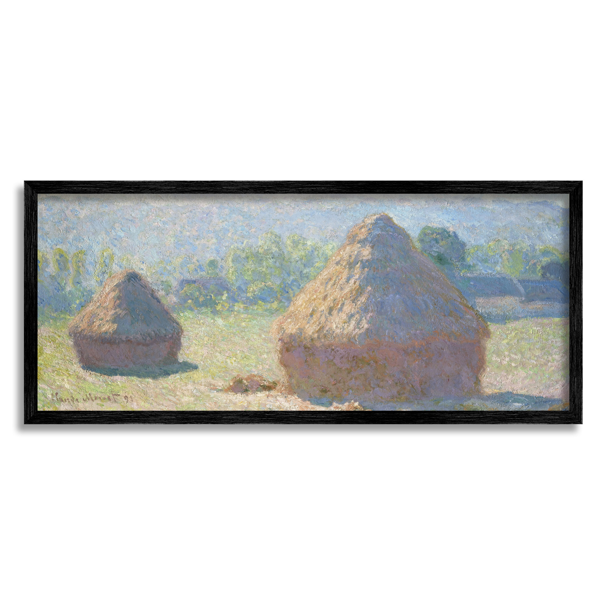 Stupell Industries Haystacks, End Of Summer Classic Claude Monet ...