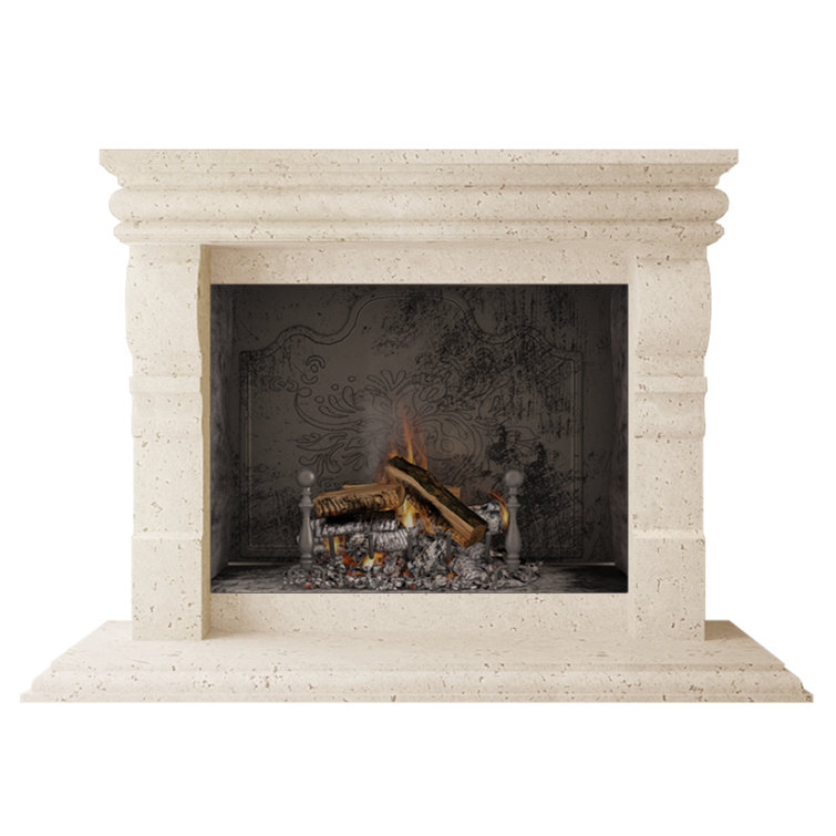 Los Angeles Cast Stone Hamilton Fireplace Surround | Wayfair