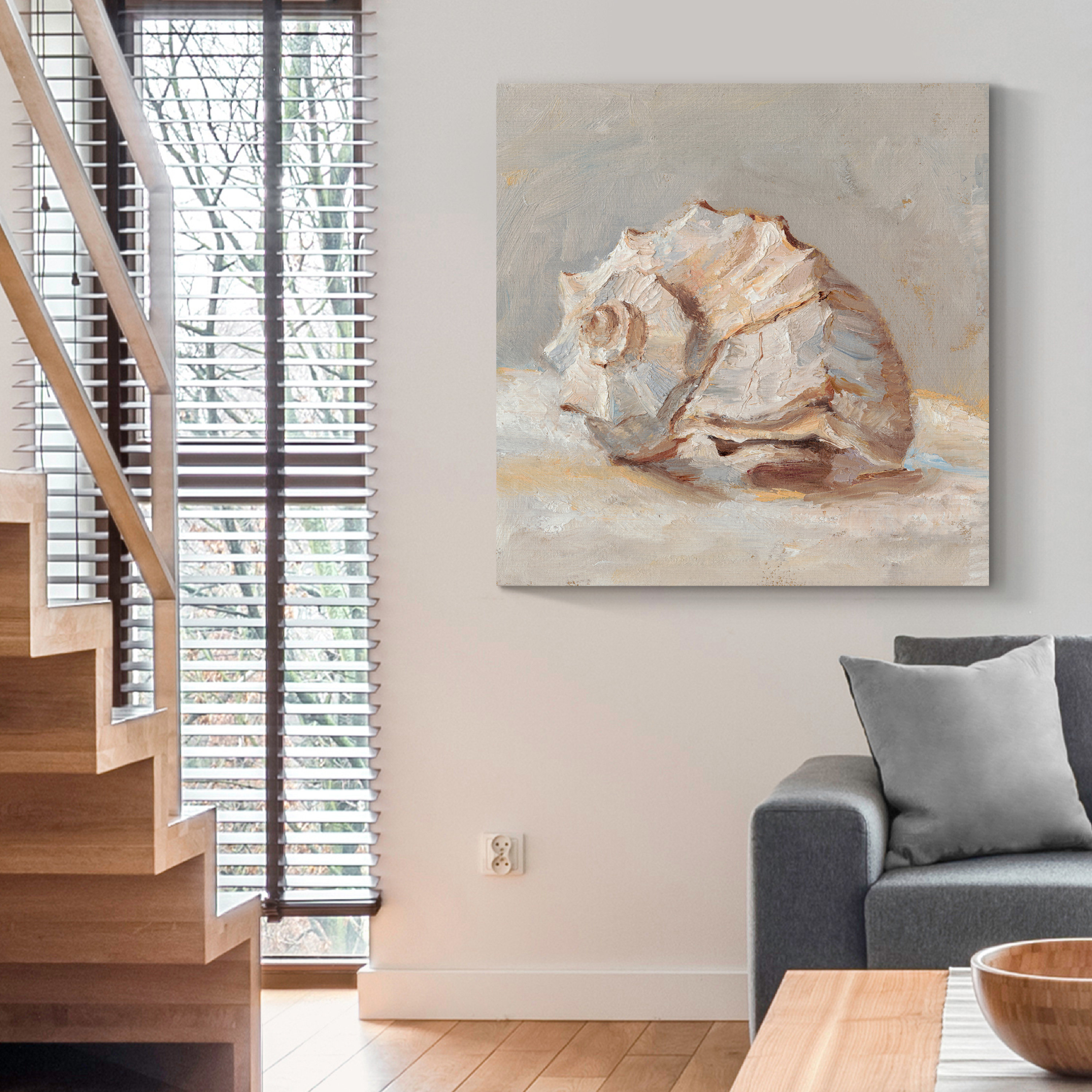 Highland Dunes Impressionist Shell Study II - Wrapped Canvas Print & Reviews | Wayfair