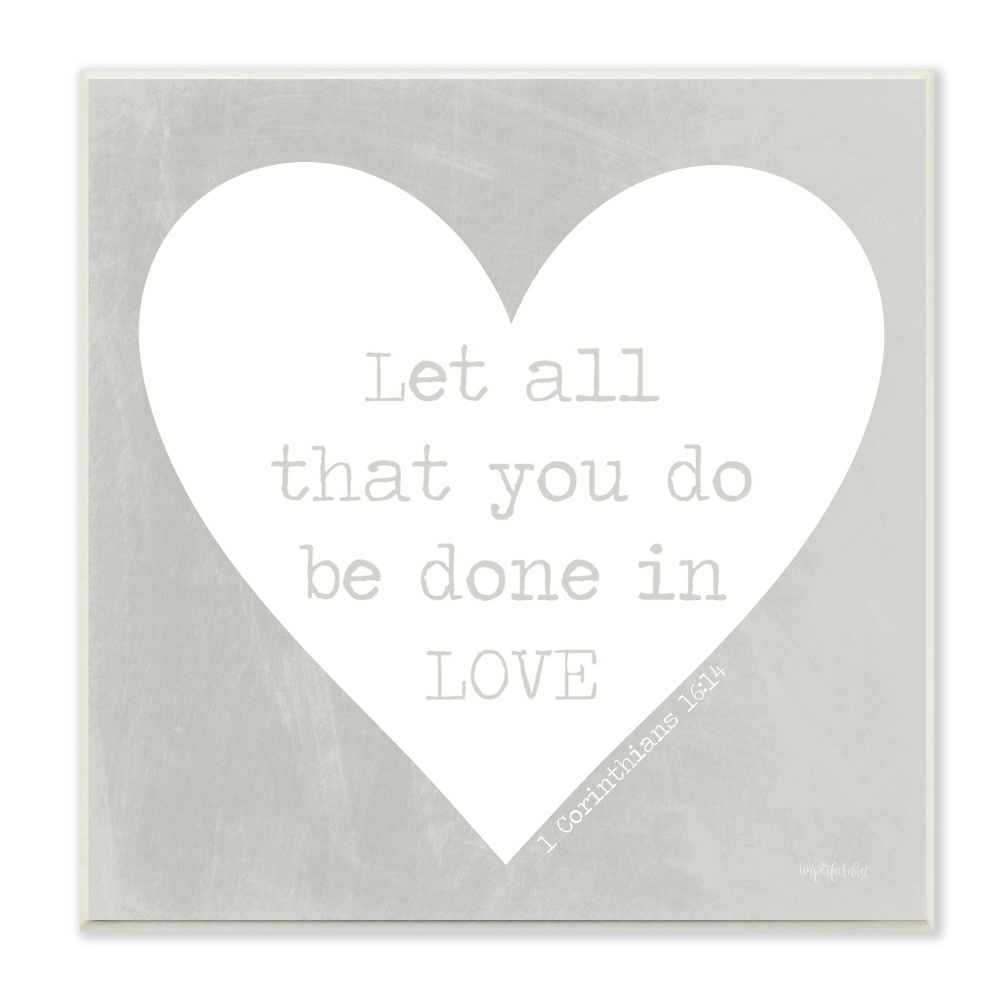 Stupell Industries Uplifting Religious Quote Bible Verse Heart Shape by ...