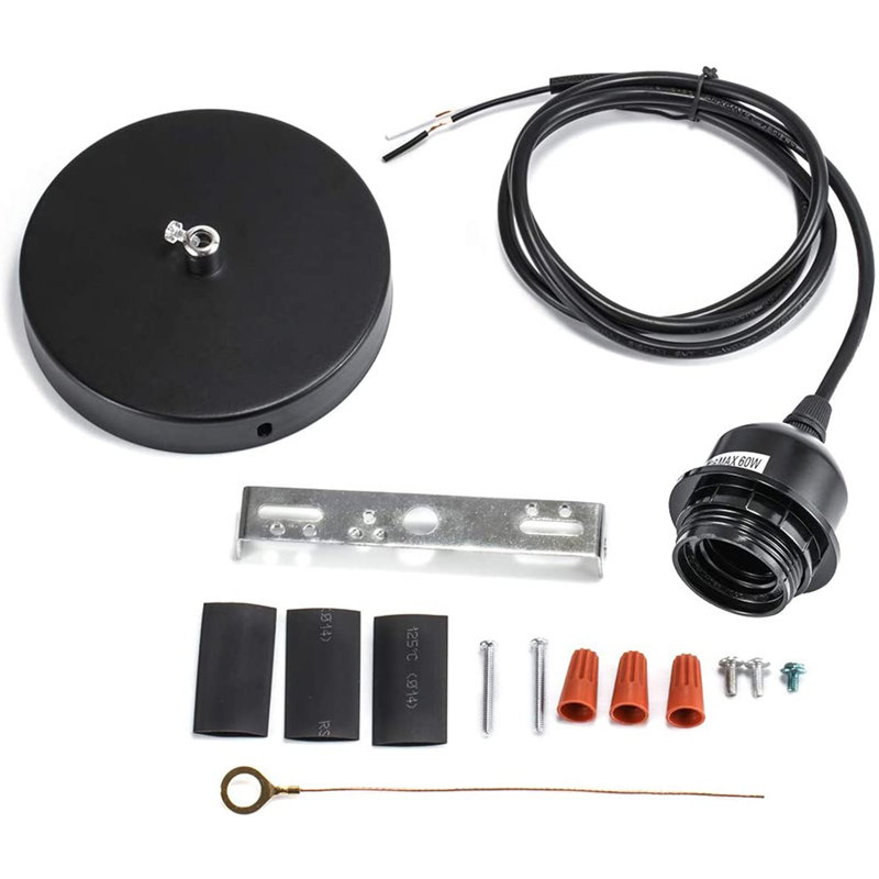 17 Stories Industrial Mini Pendant Light Kit E26 E27 Base Edison ...