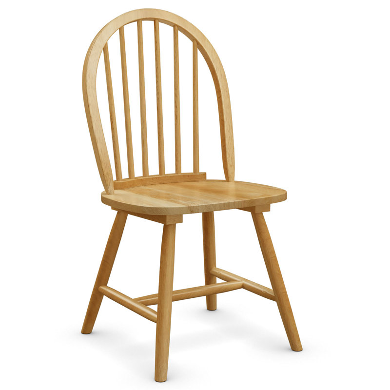 August Grove® Millen Windsor Back Side Chair in Natural & Reviews | Wayfair