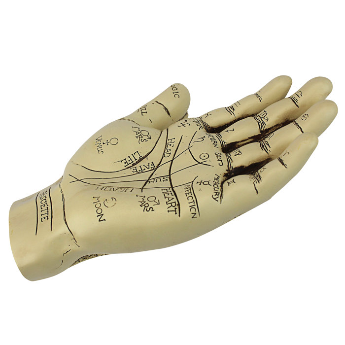 Design Toscano The Palmistry Hand Sculpture & Reviews | Wayfair