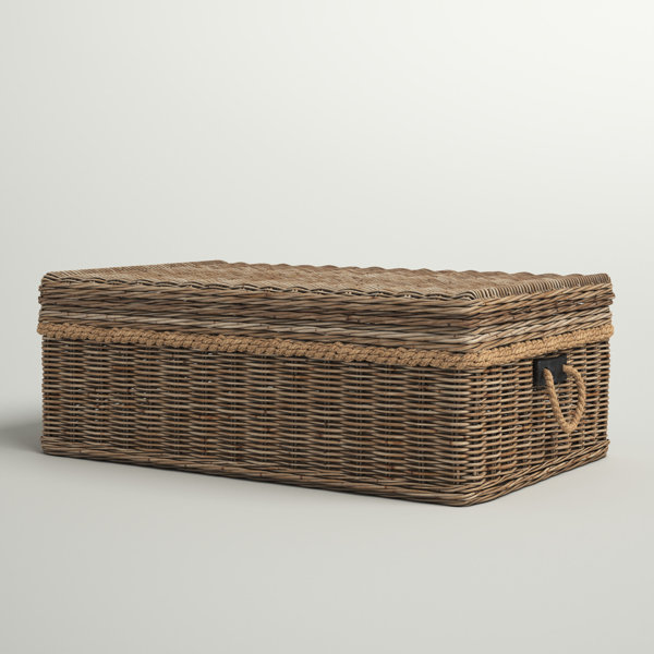 Sand & Stable Kent Wicker Trunk & Reviews | Wayfair