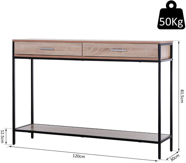 17 Stories Kerstanski 120Cm Console Table & Reviews | Wayfair.co.uk