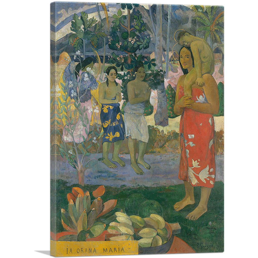 ARTCANVAS Ia Orana Maria - Hail Mary 1891 by Paul Gauguin - Wrapped ...