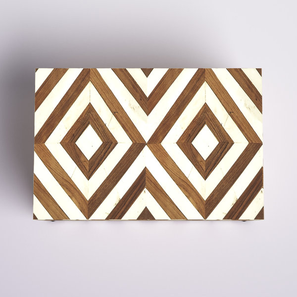 Etta Avenue™ Cammy Rectangular Geometric Storage Box & Reviews | Wayfair