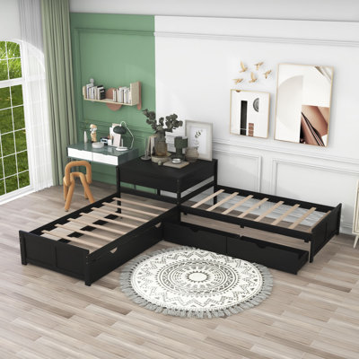 L Shaped Trundle Bed