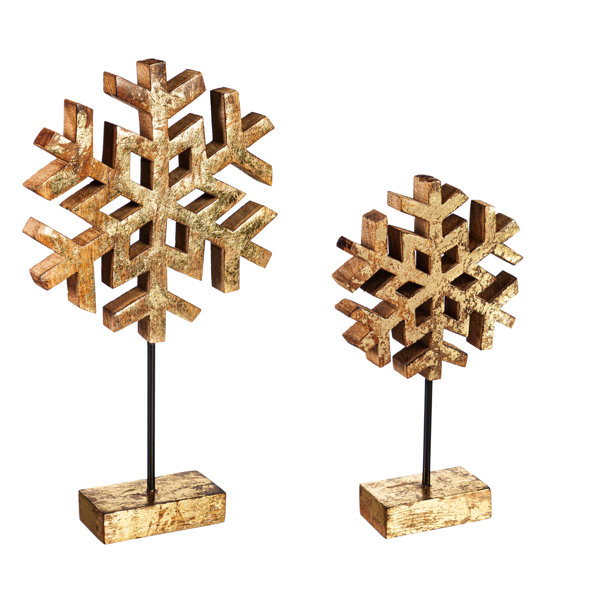 Sand & Stable Snowflake on Stand Table Décor & Reviews | Wayfair