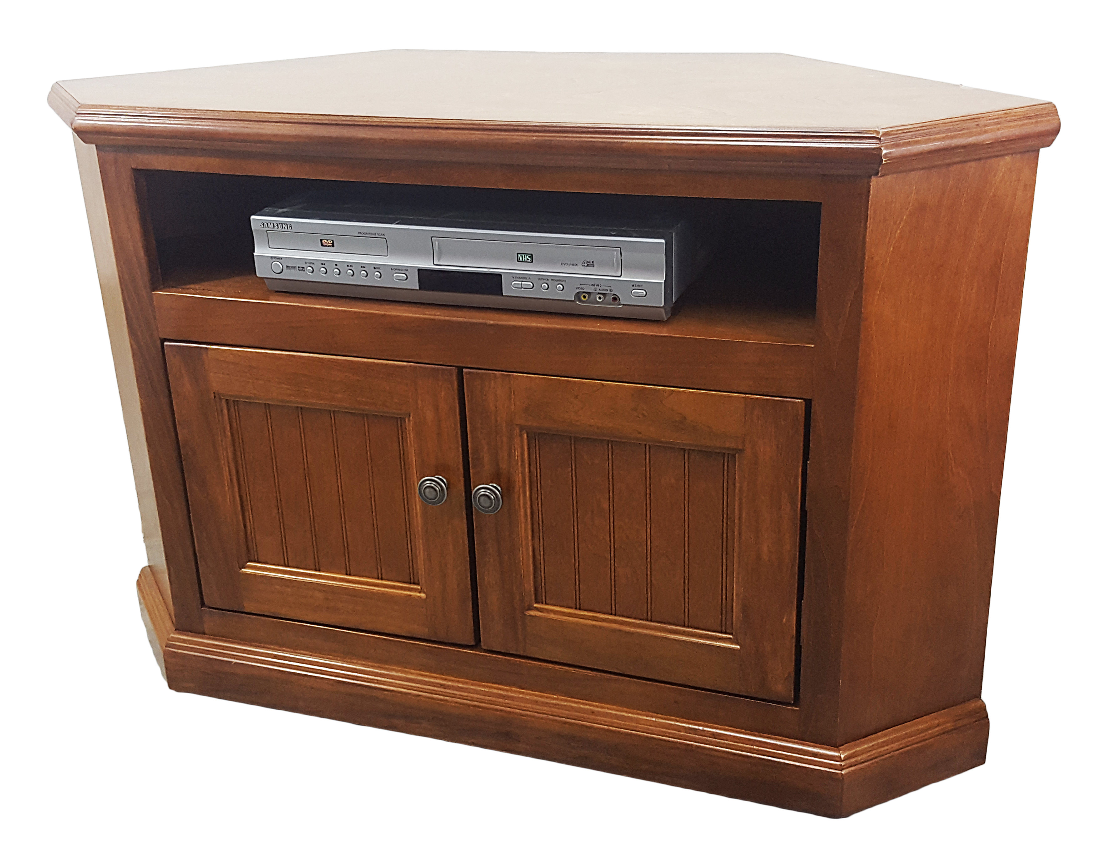 Rosalind Wheeler Berkhamstead Solid Wood Corner TV Stand for TVs up to ...