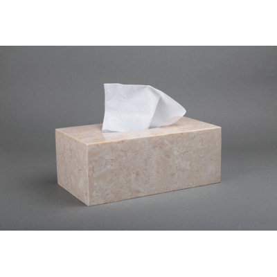 Canora Grey Rainsville Natural Marble Stone Rectangular Tissue Box ...