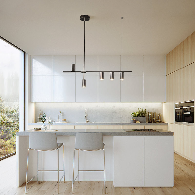 Orren Ellis Pendant Light Fixtures, Dimmable Modern Led Chandelier ...