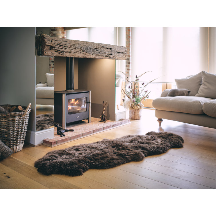 Bowron Sheepskin LWWDBL DARK BROWN | Wayfair.co.uk