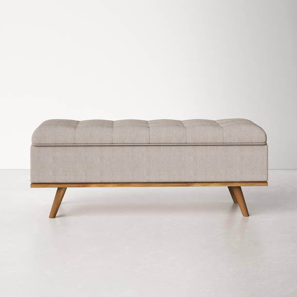 George Oliver Padillo Upholstered Flip Top Storage Bench & Reviews ...