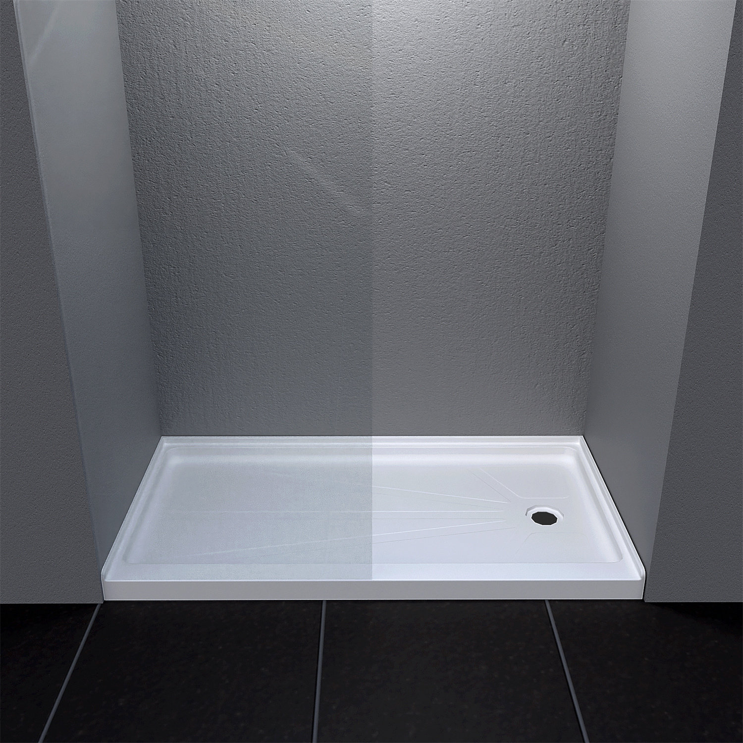 Mauna 60" W x 30" D Single Shower Base & Reviews | Wayfair
