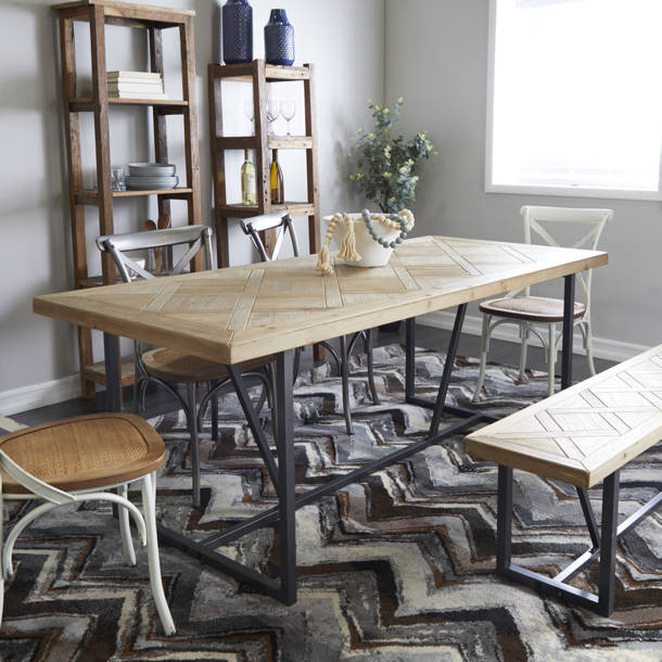 Williston Forge 3/4 In. Heavy Duty Industrial Pipe "H" Style Bench Leg ...