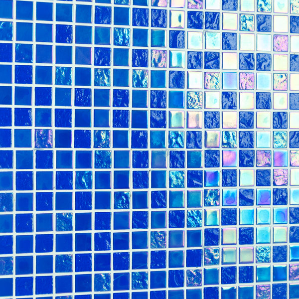 WS Tiles 1" x 1" Glass Mosaic Sheet Tile | Wayfair